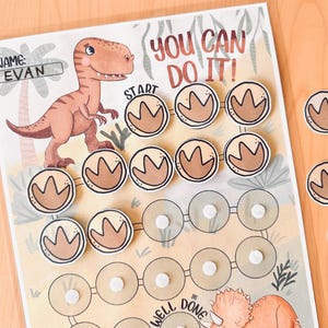 Dinosaur Reward Chart for Kids Printable Behavior Chart for Toddlers ...