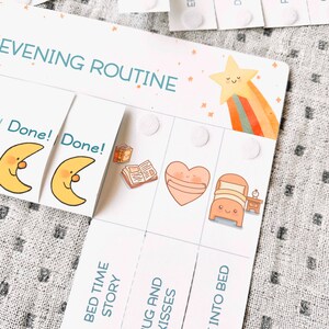 Routine Flip Chart Printable Chore Chart for Kids Morning Afternoon ...