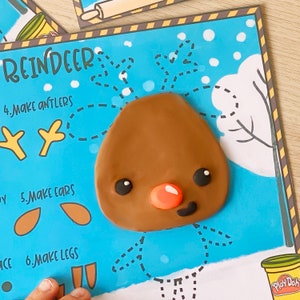 Christmas Play Dough Activity Mats Gift Preschool Christmas Activities ...