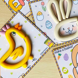 Easter Play Dough Mats Toddler Activities Visual Play Doh Cards ...