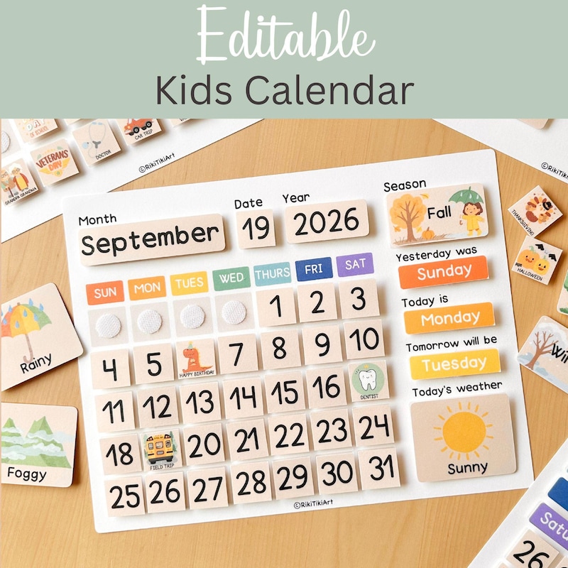 Calendar Morning Board - Etsy UK