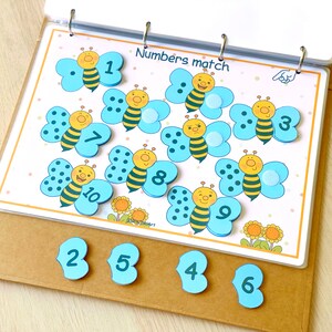 Preschool Learning Binder Toddler Busy Book Printable Quiet Book for ...