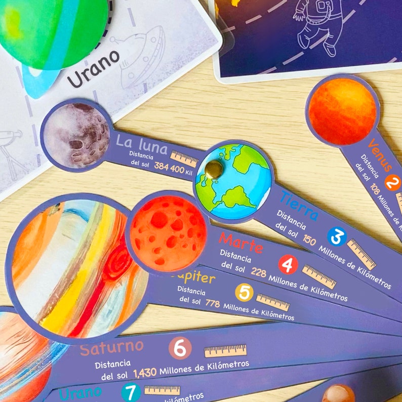 Spanish Solar System Model Printable Activity for Toddlers Space ...