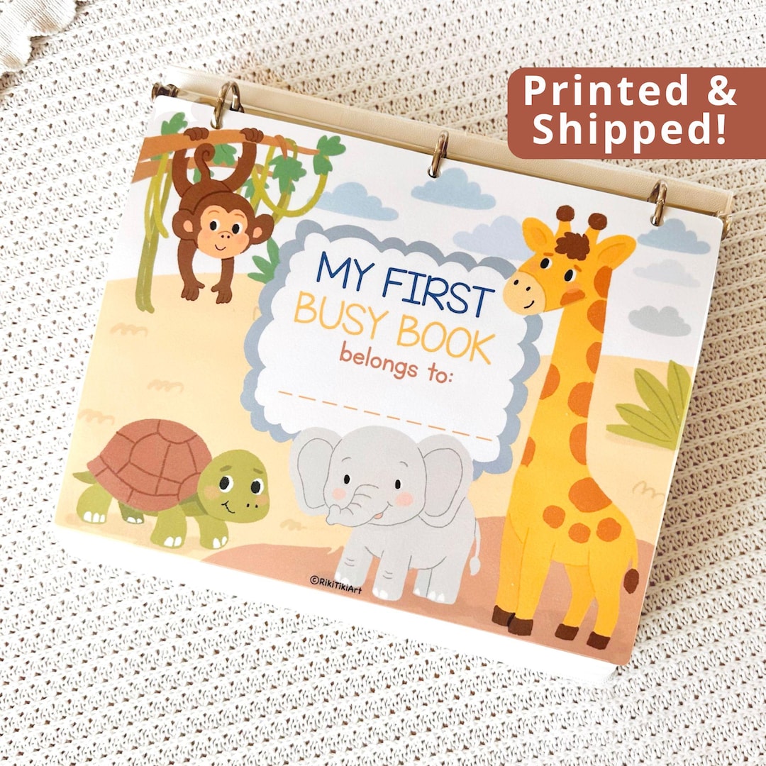 Preschool Learning Binder - Toddler Busy Book, Personalized Montessori ...