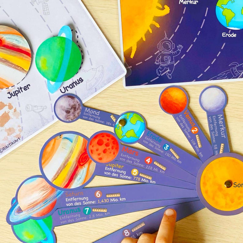 German Solar System Model Printable Astronomy Activities for Kids ...
