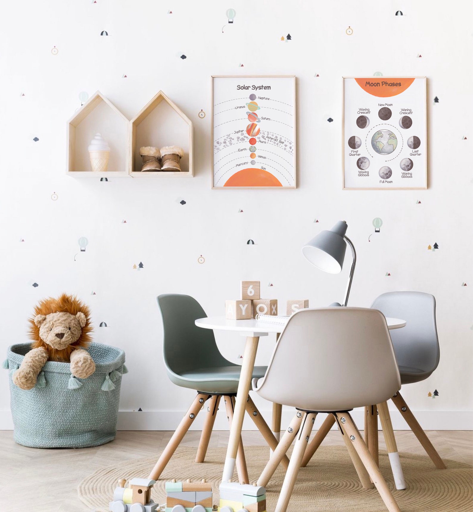 Solar System Poster for Toddlers Galaxy Classroom Decor Space - Etsy