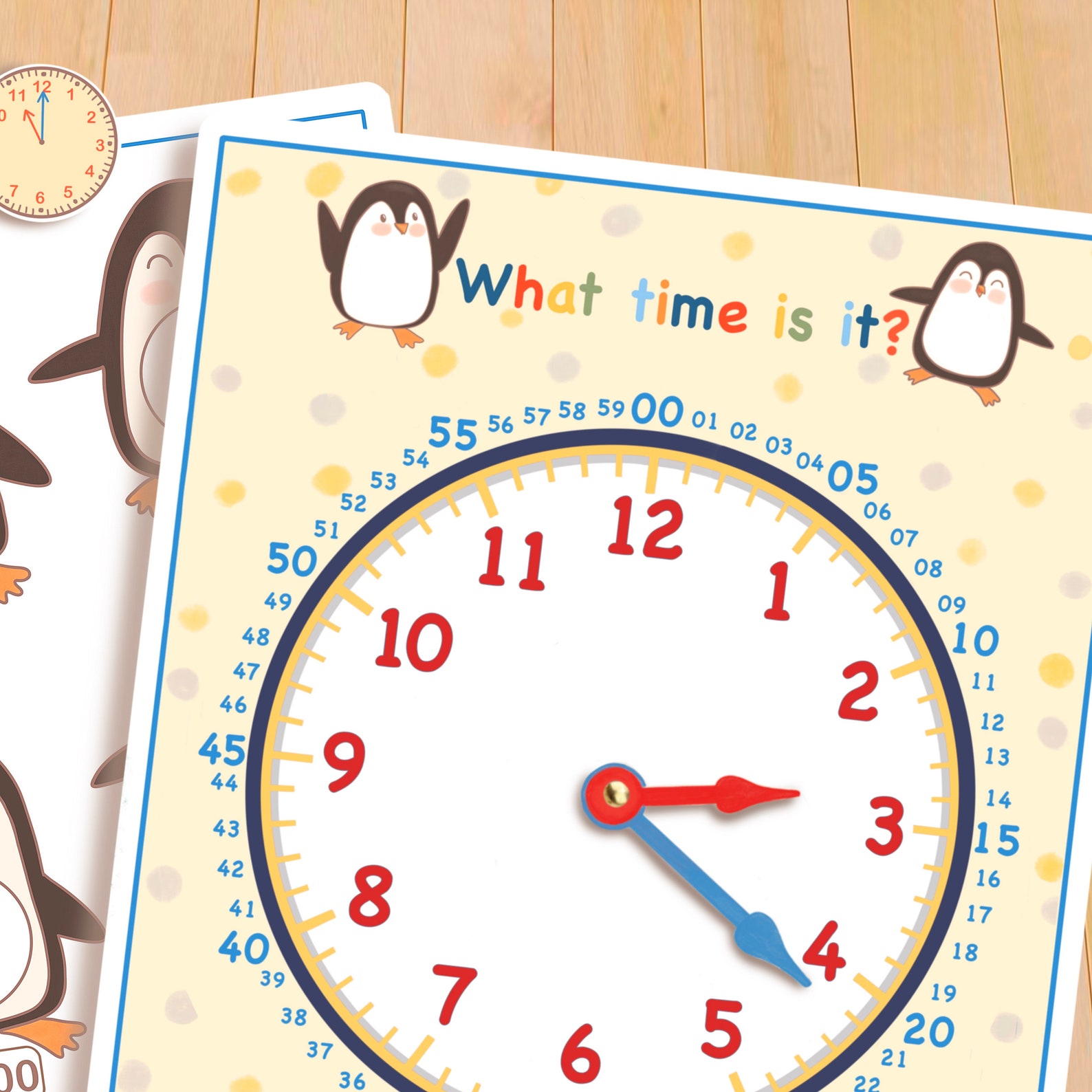 Printable Clock for Kids, Printable Educational Activities Toddler ...