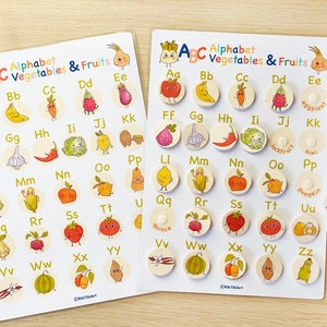 Fruits and Vegetables Alphabet Worksheets Beginning Sounds Learning ...