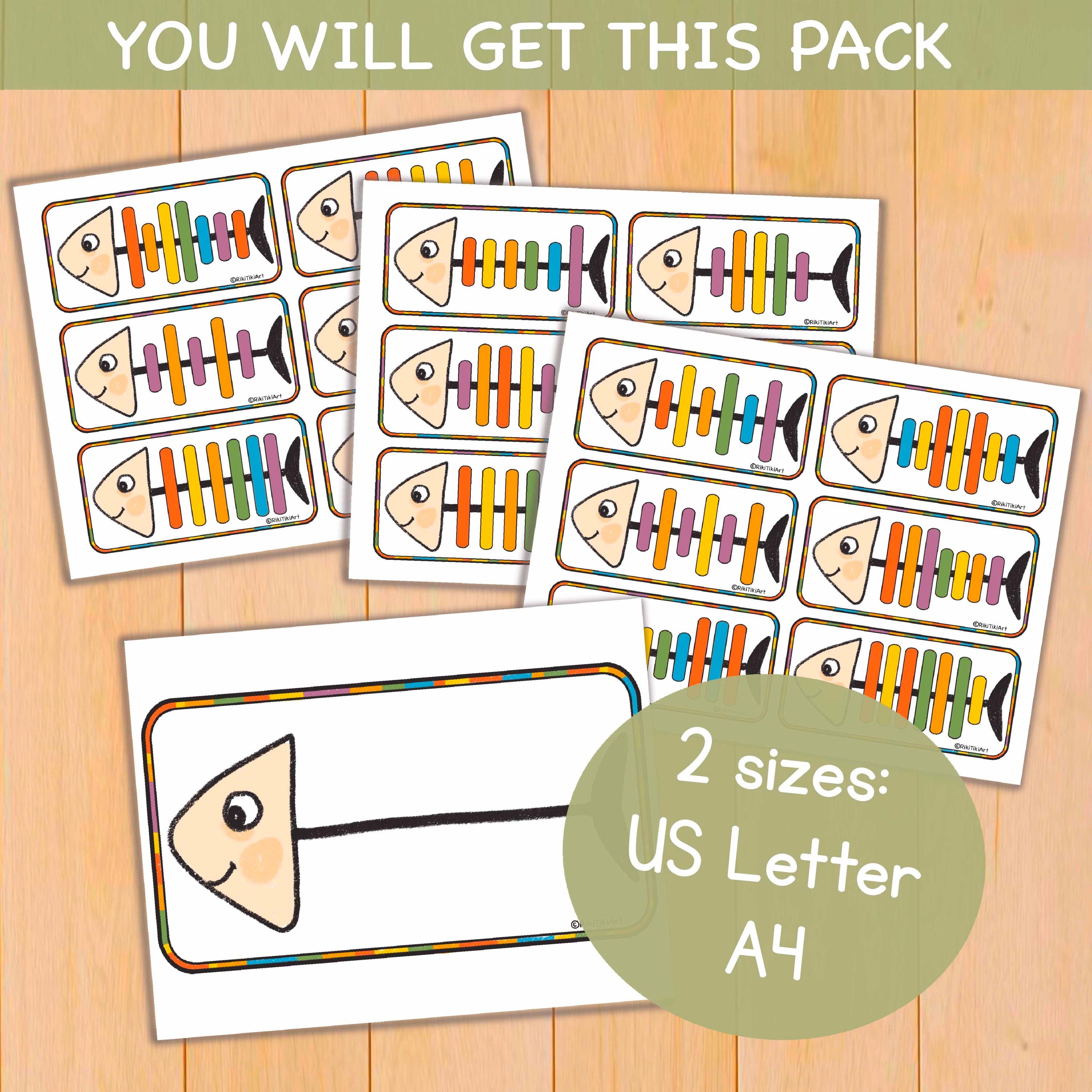 Popsicle Sticks Color Sorting Activity Printable Homeschool Toddler ...