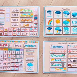 Homeschool Wall Calendar Perpetual Calendar Kids Calendar, Classroom ...