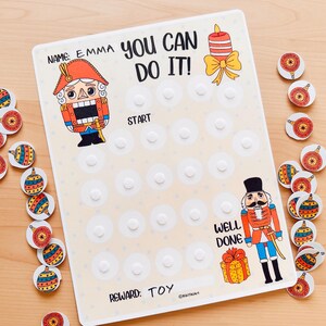 Behavior Chart for Kids Nutcracker Reward Winter Chart Chore Chart for ...
