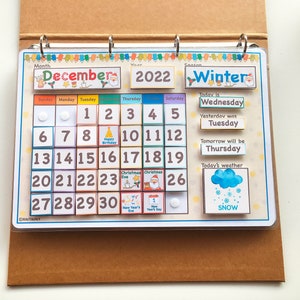 Homeschool Wall Calendar Perpetual Calendar Kids Calendar - Etsy