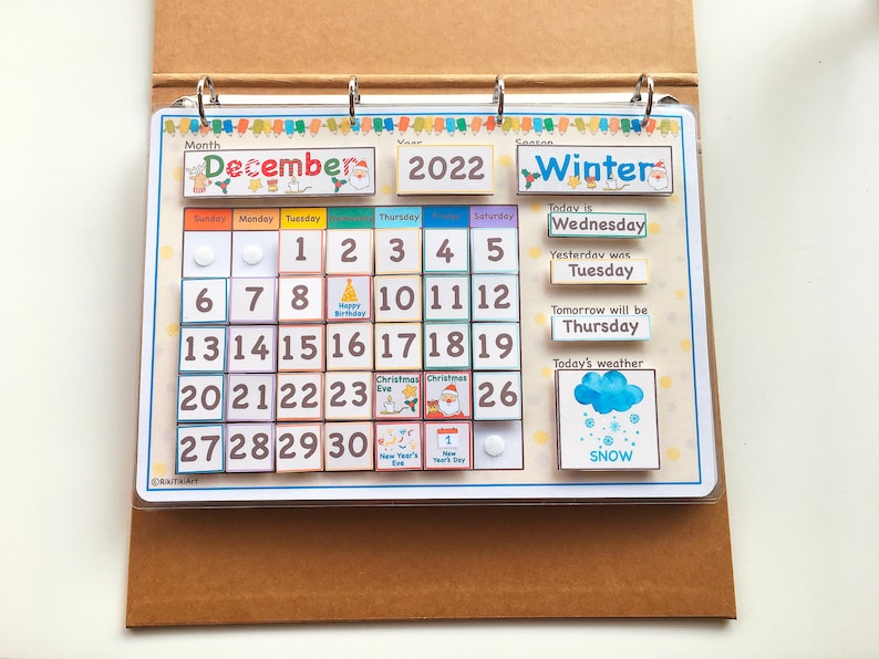 Homeschool Wall Calendar Perpetual Calendar Kids Calendar - Etsy
