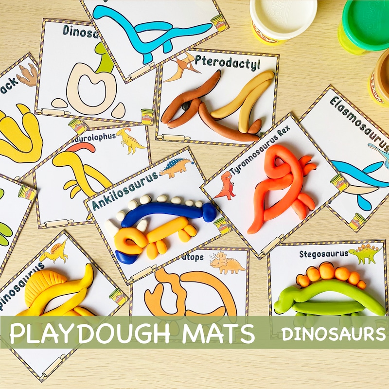 Dinosaur Card Mat - Etsy