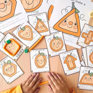 Pumpkin Shapes Play Dough Mats Toddler Halloween Activities Fall ...