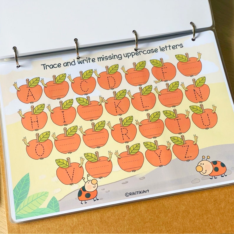 Alphabet Busy Book Printable ABC Quiet Book Toddler Busy - Etsy