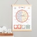Telling Time Printable Learning Clock Poster Homeschool Educational ...