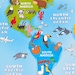 Animal World Map Poster Homeschool Montessori Materials Educational ...