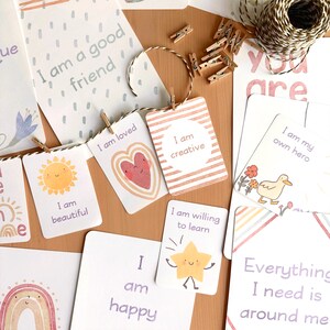 24 Positive Affirmation Cards for Kids Printable Nursery Decor Quotes ...