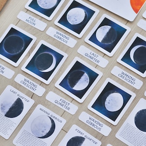 Moon Phases Full Pack, Homeschool Montessori Materials, Astronomy ...