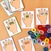 Hair Tie Finger Activity Cards: Color Matching Montessori Printable ...