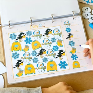 Winter Busy Book Printable Preschool Curriculum Learning Binder ...