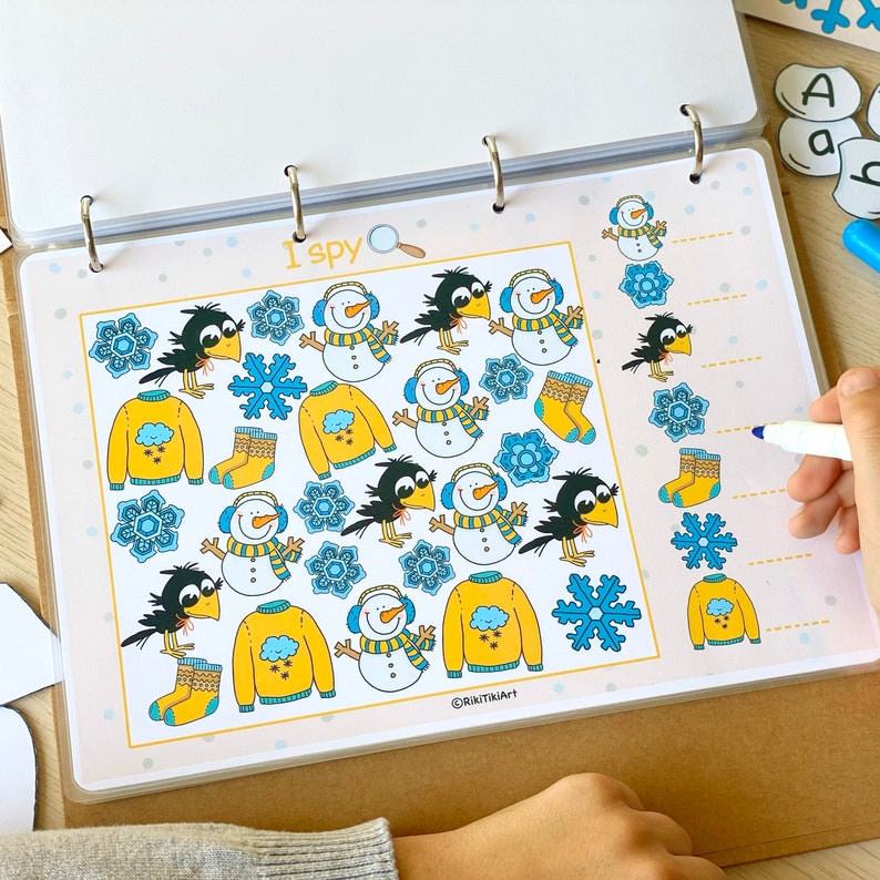 Winter Busy Book Printable Preschool Curriculum Learning - Etsy Canada