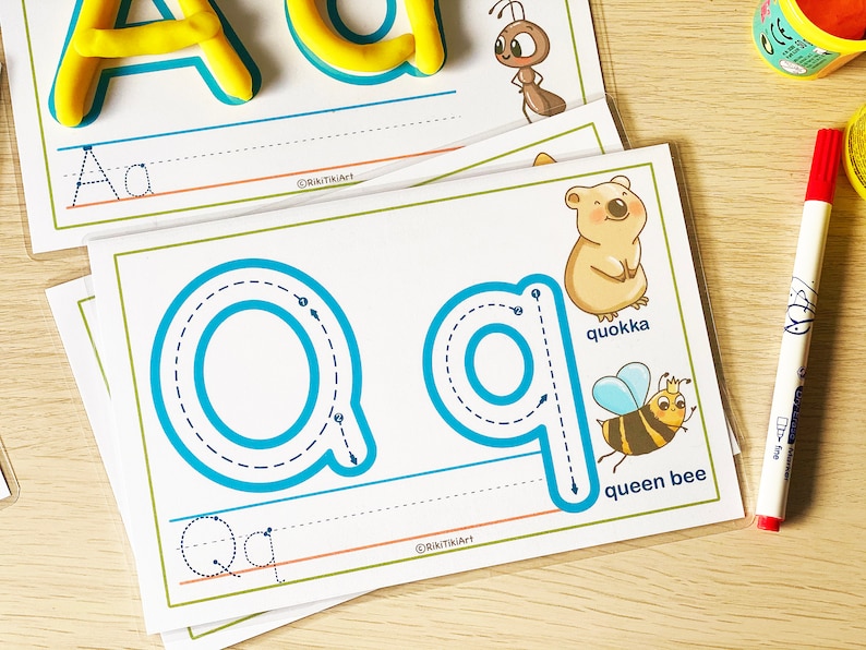 Preschool Printables Alphabet Play Doh Mats Printable Toddler | Etsy