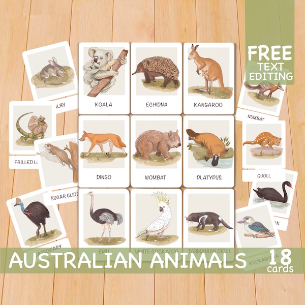 Australian Animals - Etsy