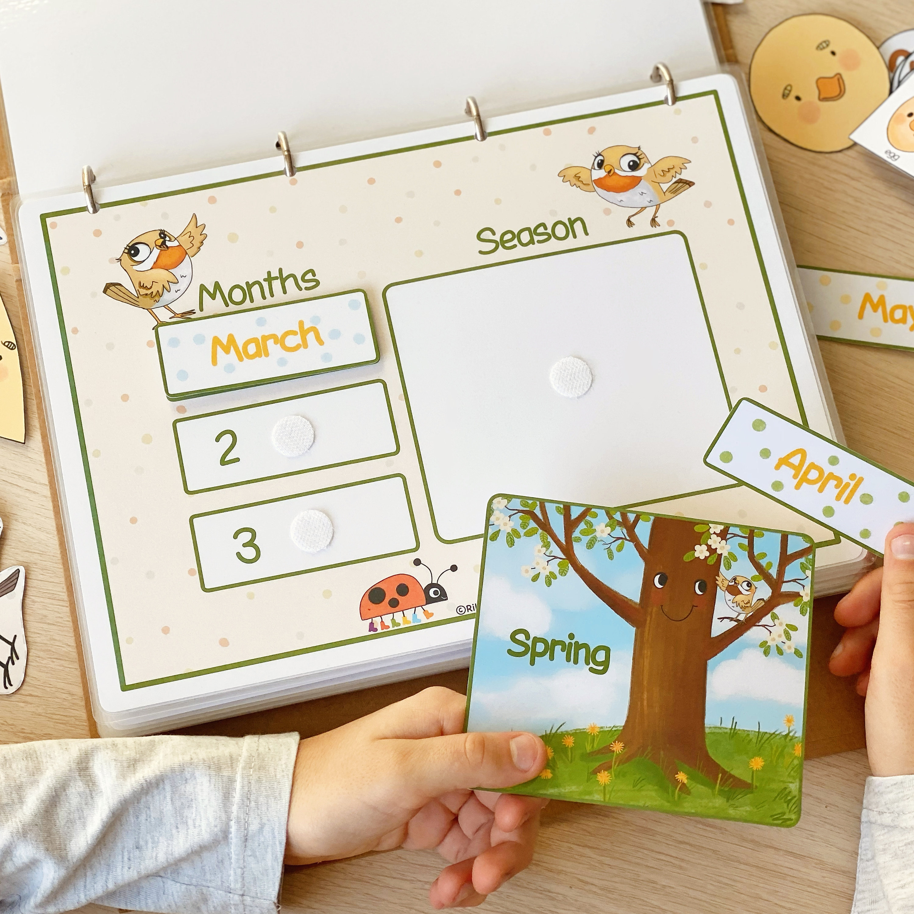 Spring Busy Book Preschool Learning Binder Personalized Toddler Busy ...