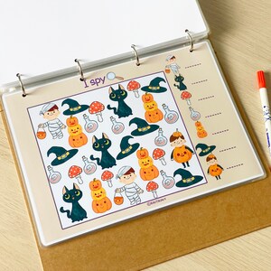 Halloween Busy Book Printable Toddler Learning Book Halloween ...