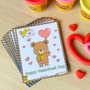 Valentines Day Play Dough Mats Printable Play Doh Activity Fine Motor ...