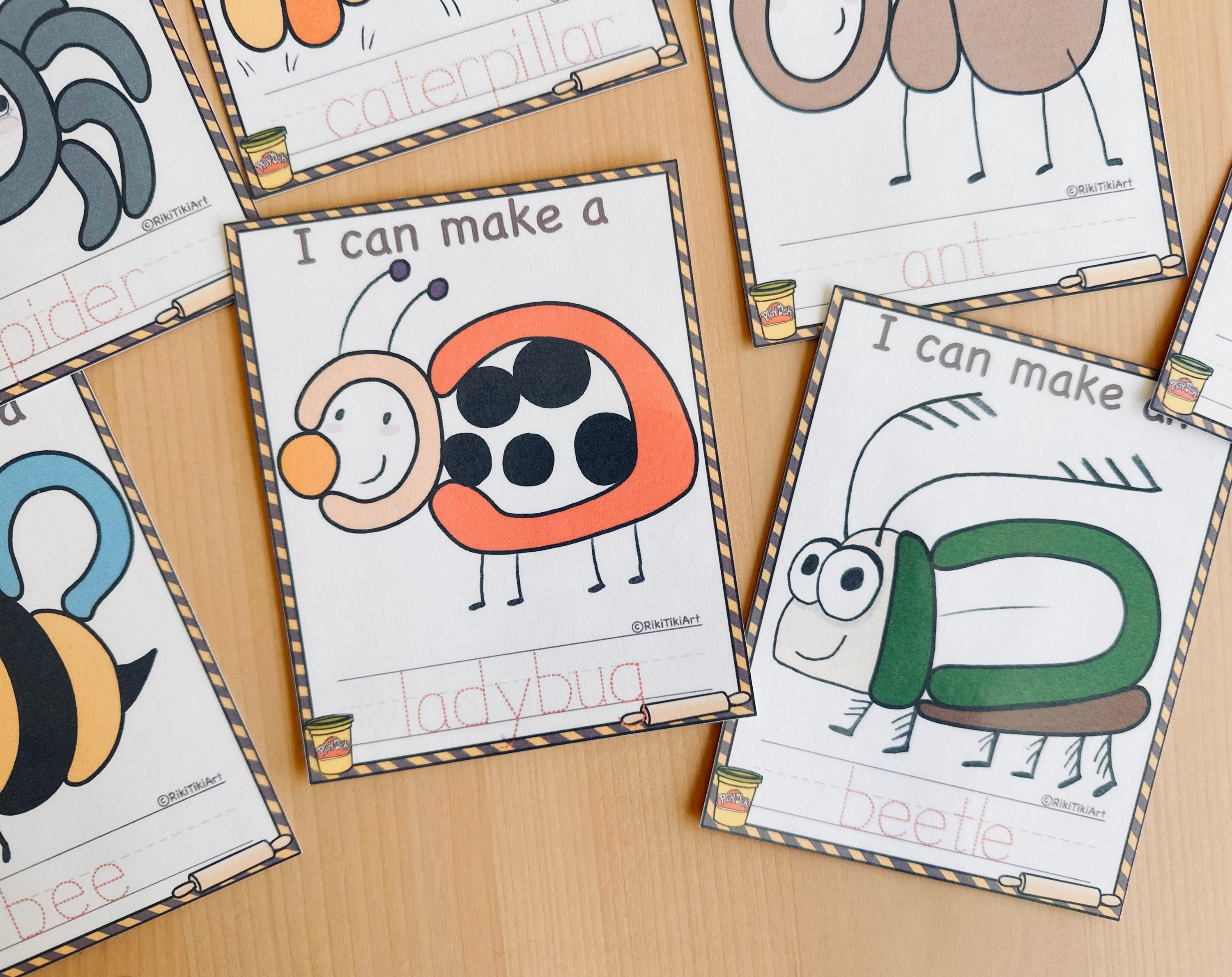 Insects Play Dough Mats Summer Theme Playdough Mats Bug - Etsy Australia