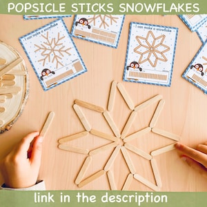 Snowflakes Matching Activity Winter Matching Game for Kids Christmas ...