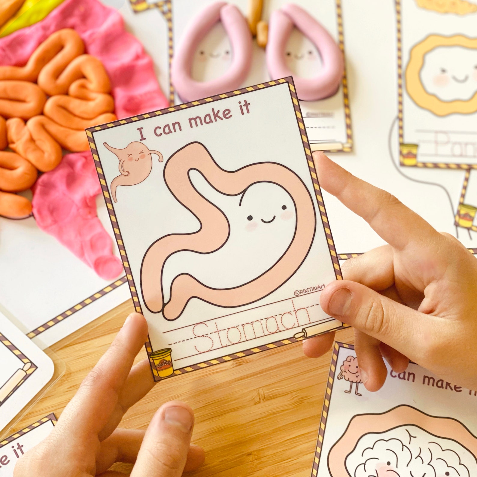 Human Organs Play Dough Mats Fine Motor Skills Preschool - Etsy