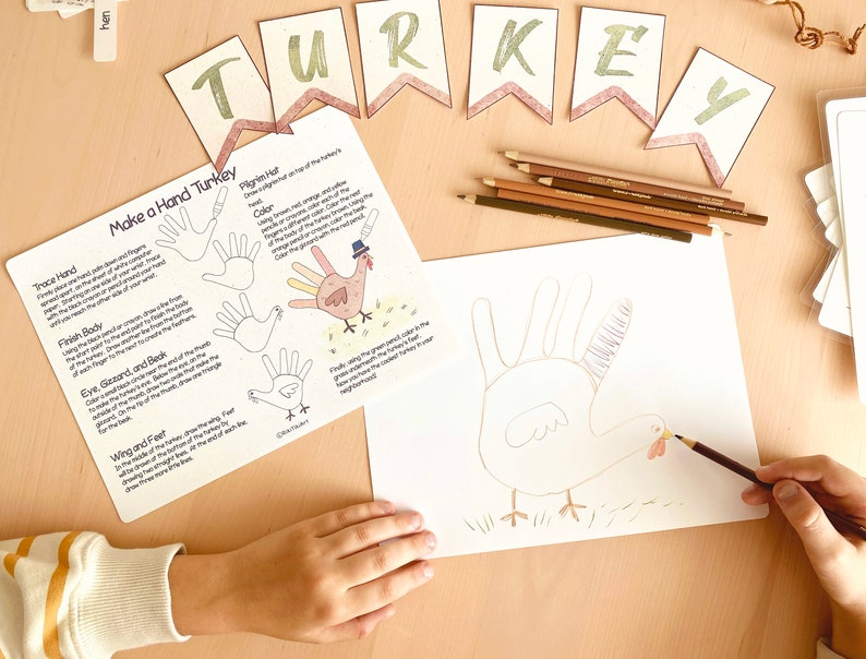 Turkey Unit Study Fall Homeschool Learning Materials Charlotte - Etsy