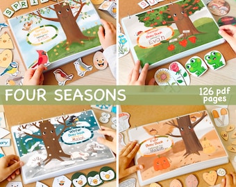 Spring Busy Book. Printable Preschool Activity Book. Preschool ...