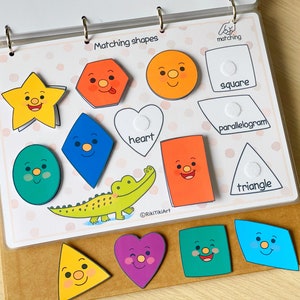 Personalized Toddler Busy Book Printable Preschool Activities ...