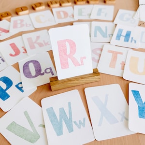 Alphabet Flash Cards Beginning Sounds Cards Learning ABC Flashcards ...