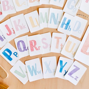 Alphabet Flash Cards Beginning Sounds Cards Learning ABC Flashcards ...