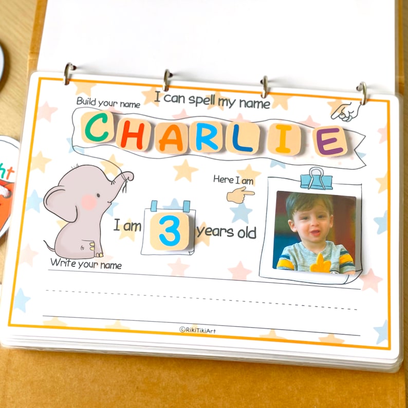 Preschool Learning Binder Toddler Busy Book Printable Quiet Book for ...