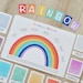 Rainbow Busy Book Page, Homeschool Montessori Materials, Toddler Flash ...