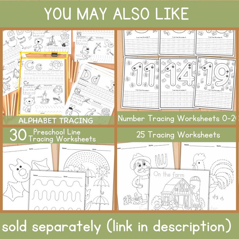 Zoo Animal Tracing Worksheets: Summer Activity (digital Download) - Etsy
