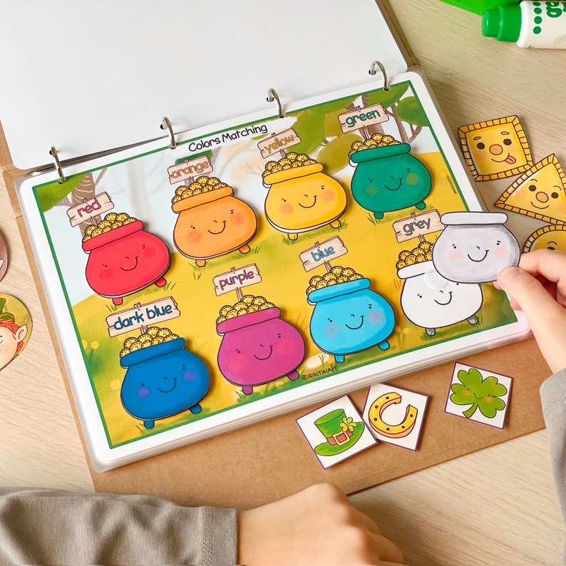 St Patricks Day Busy Book Printable Toddler Learning Binder - Etsy