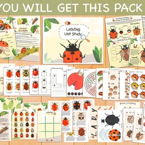 Ladybug Unit Study Homeschool Spring Printables Charlotte Mason ...