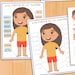 Spanish Body Parts Printable Montessori Materials, Human Anatomy ...