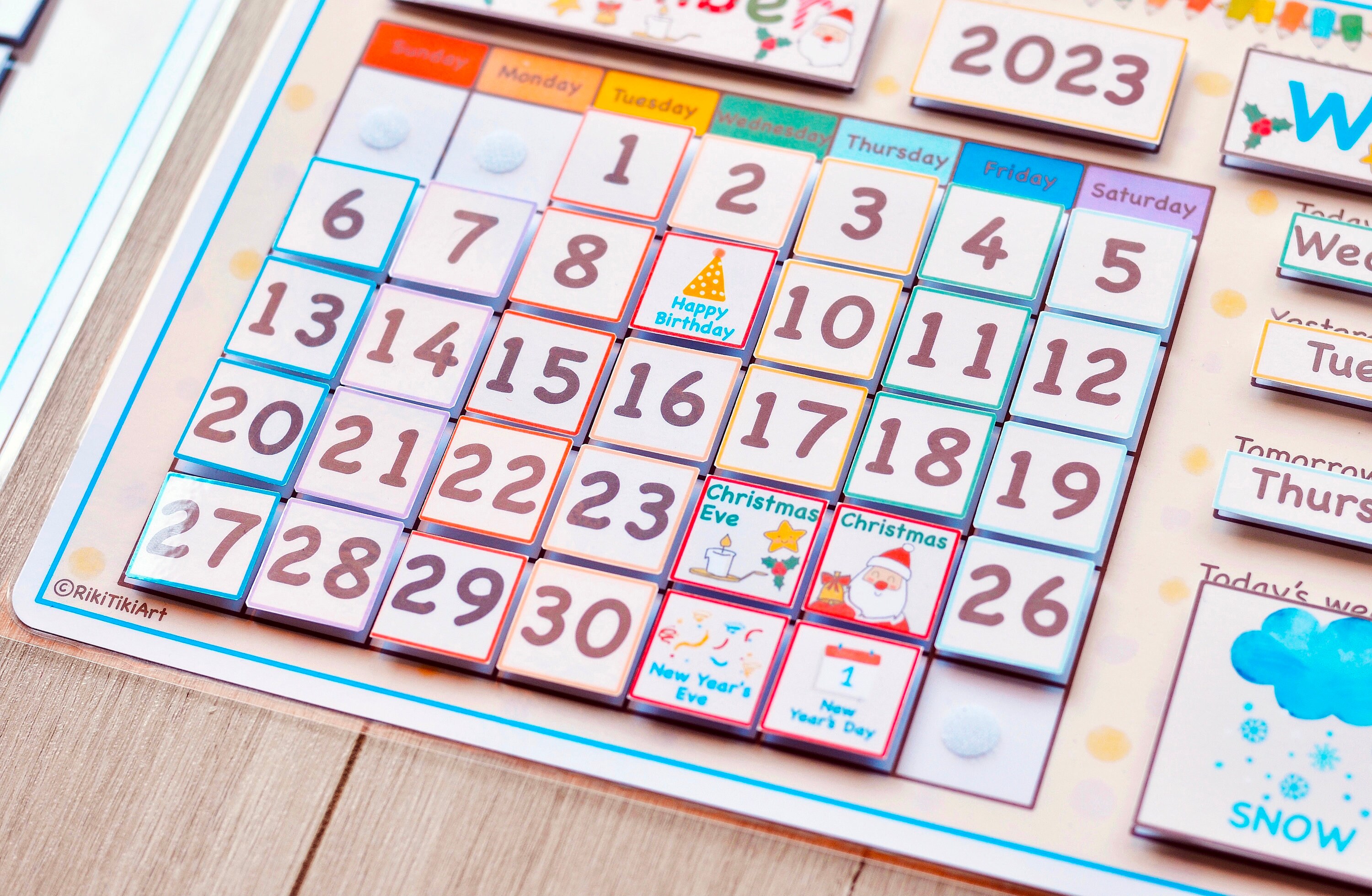 Morning Board Kids Perpetual Calendar Printable Classroom - Etsy Canada