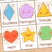 Geometric Shapes Flash Cards Printable Montessori Materials Preschool ...