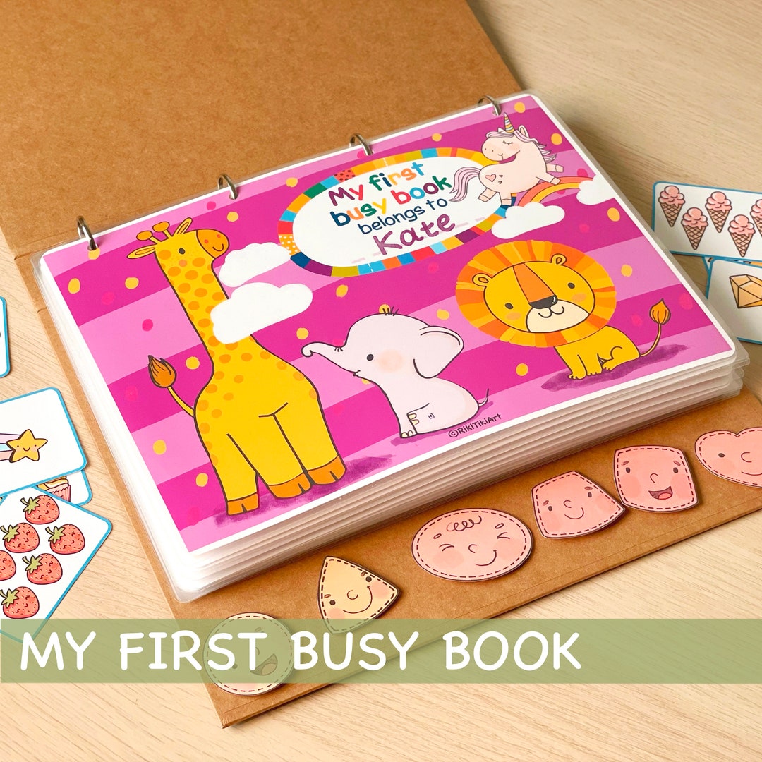 Toddler Learning Binder Printable Toddler Busy Book Girl Version ...