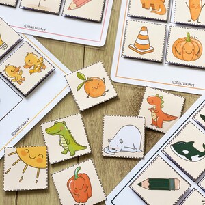 Color Sorting Matching Game, Toddler Busy Book Printable Montessori ...